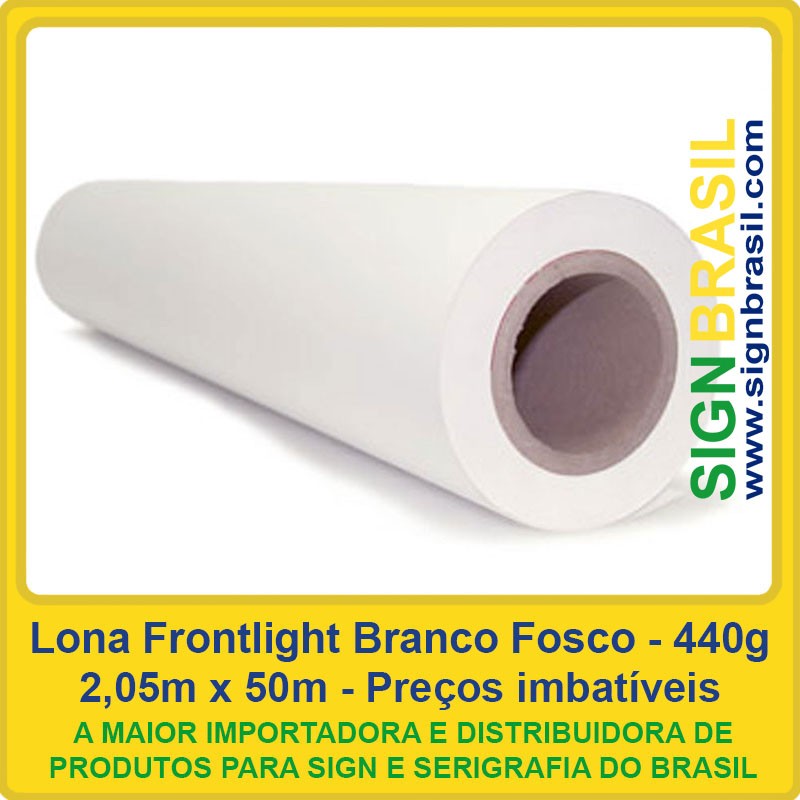 Lona Frontlight Fosca 440g - 2,05m x 50m